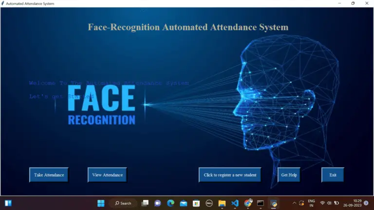 Face Recognition Based Attendance System Using Python